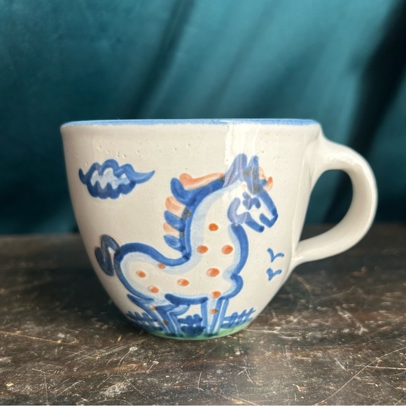 M A Hadley | Dining | M A Hadley Signed Pottery Horse Cup Mughand ...